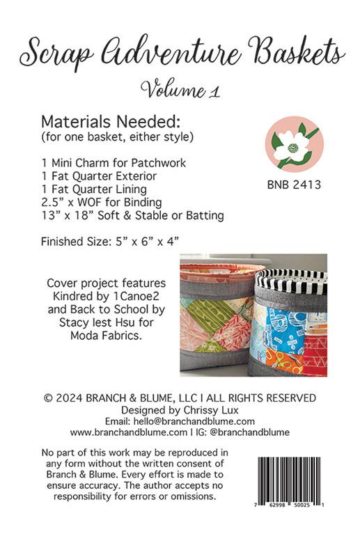 Scrap Adventure Basket Pattern – Leabu Sewing Center