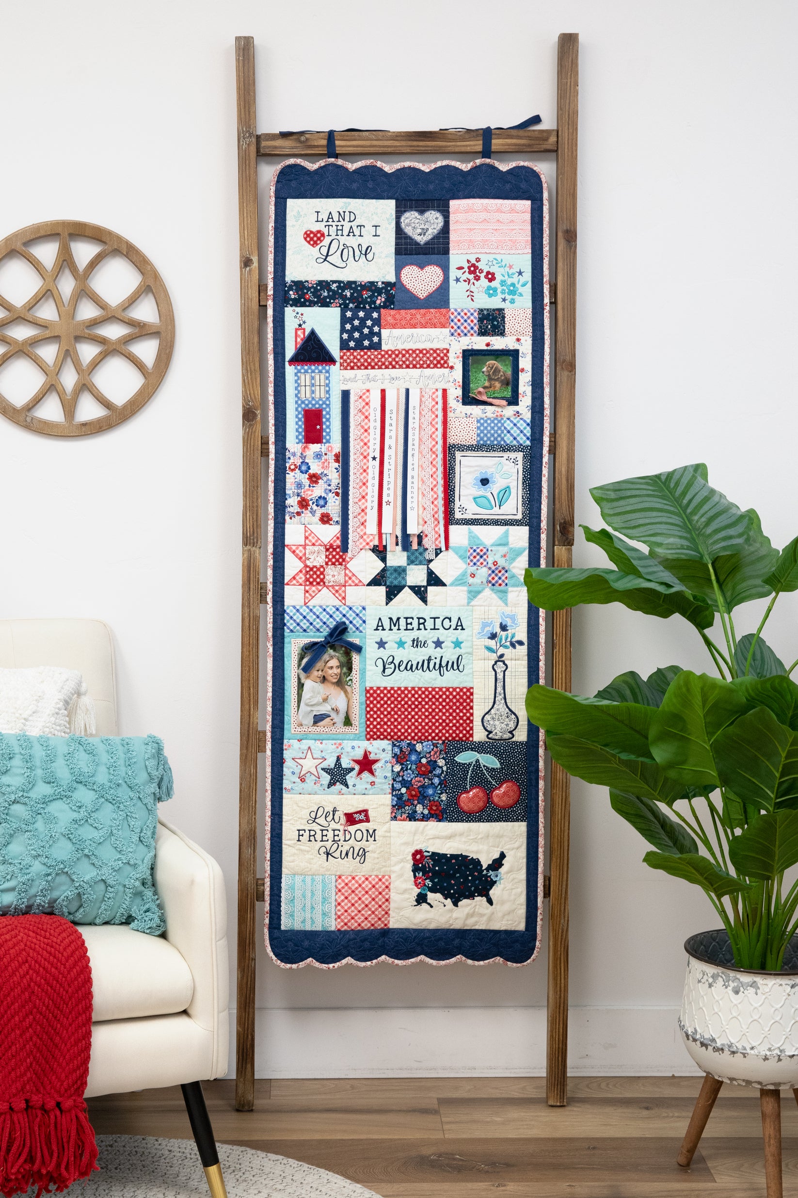 Kimberbell Star-Spangled Beauty Ladder Quilt – Leabu Sewing Center