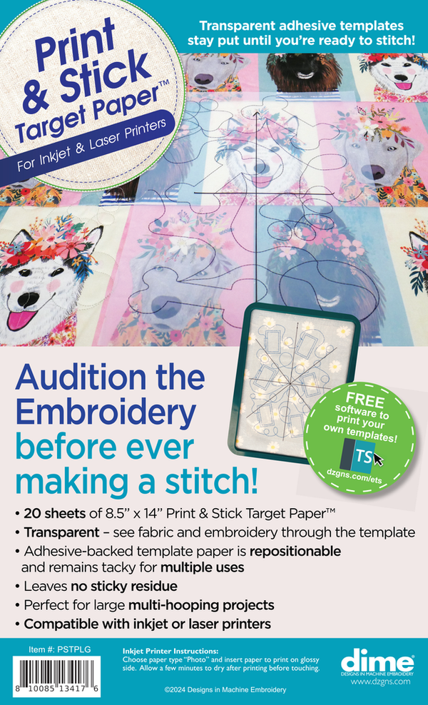 Print & Stick Target Paper™ - Legal Size – Leabu Sewing Center