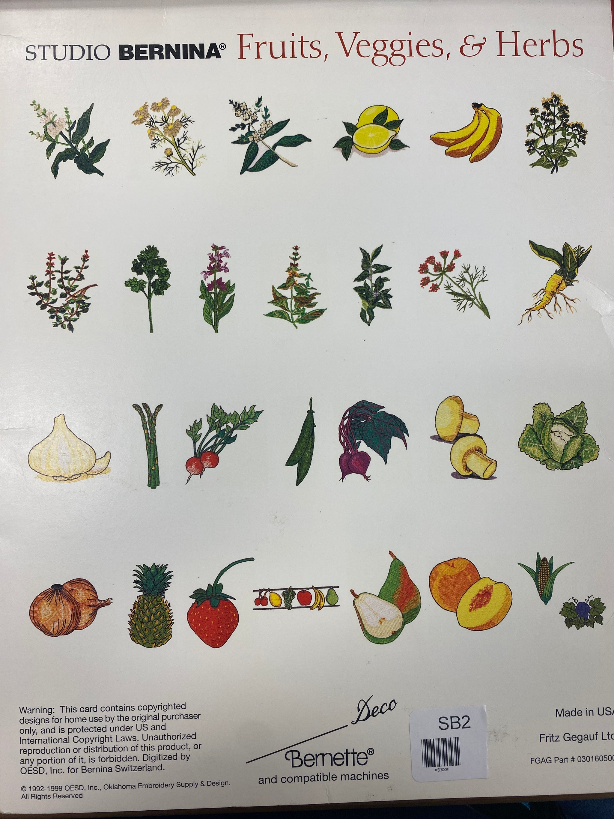 Studio Bernina- Embroidery Cards – Leabu Sewing Center